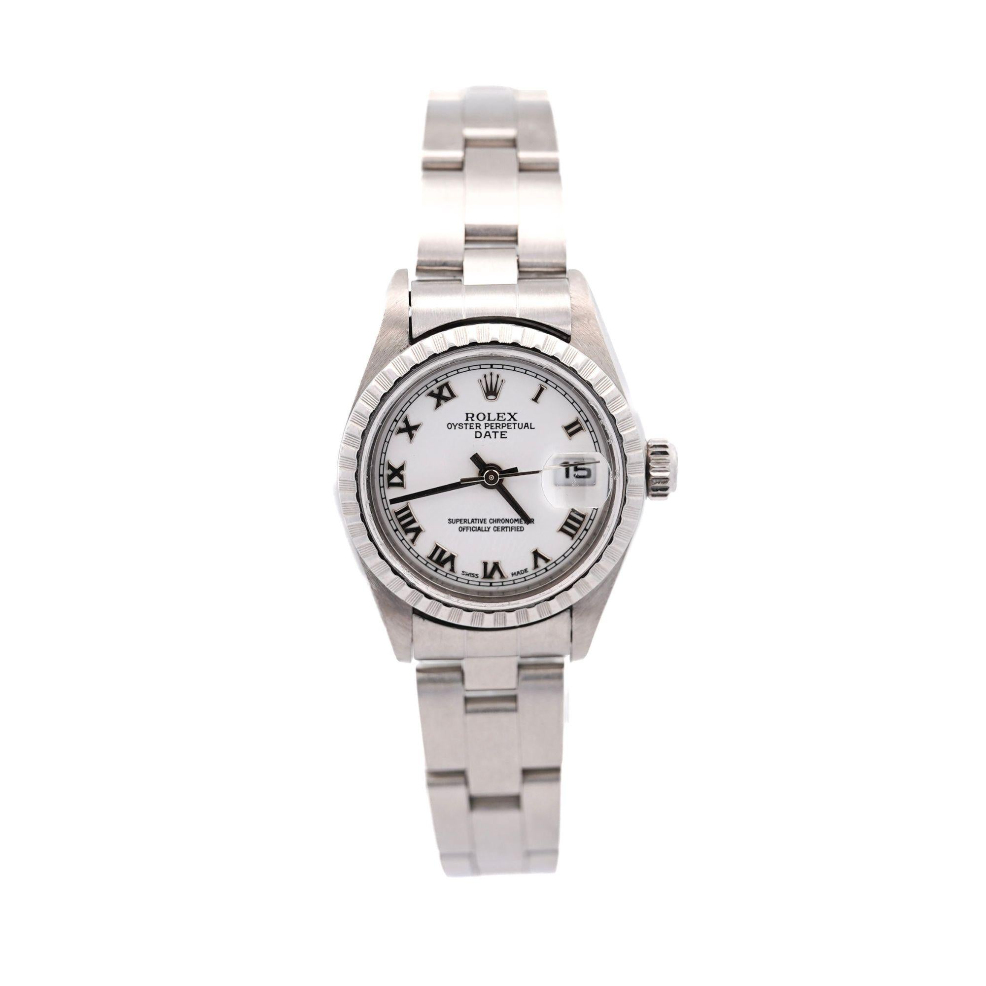 Rolex Lady Date 24mm White Dial Oyster Watch Box & Papers | Assay ...